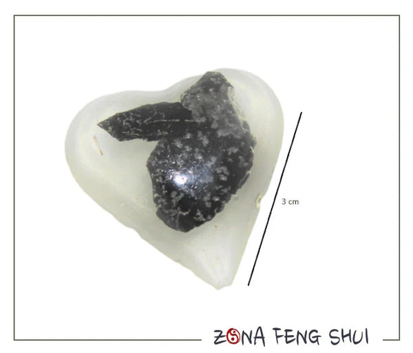 Orgonite corazón mini artesanal | Amuleto energético de amor y ...